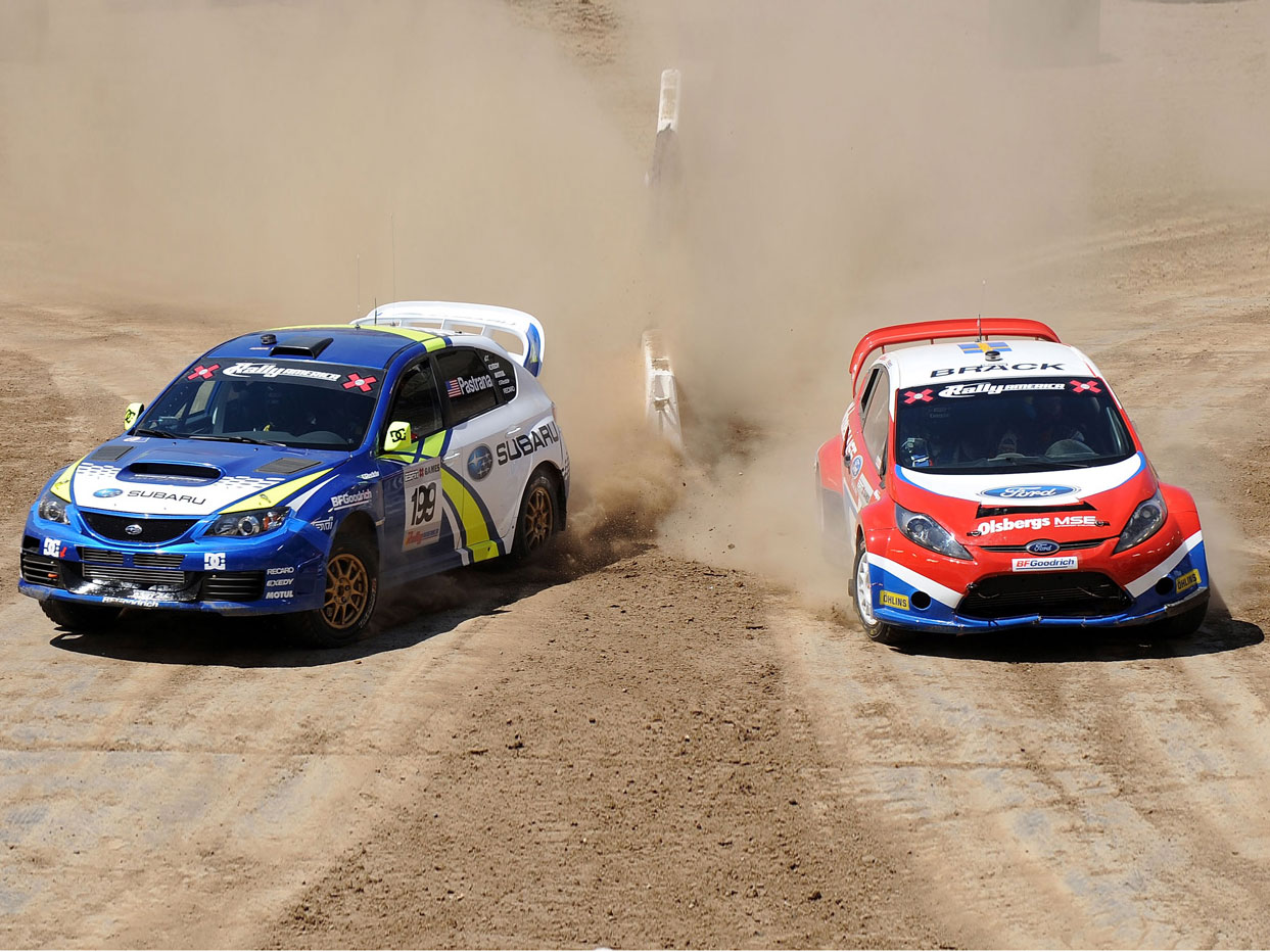 Ford Fiesta vs Subaru Impreza WRX STI la X Games