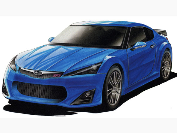 Subaru Coupe - Primele schiţe