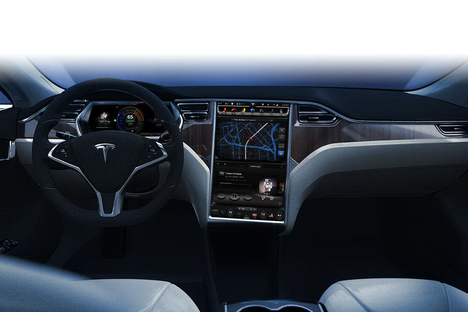 VIDEO: Display-ul de 17 inchi de pe Tesla Model S