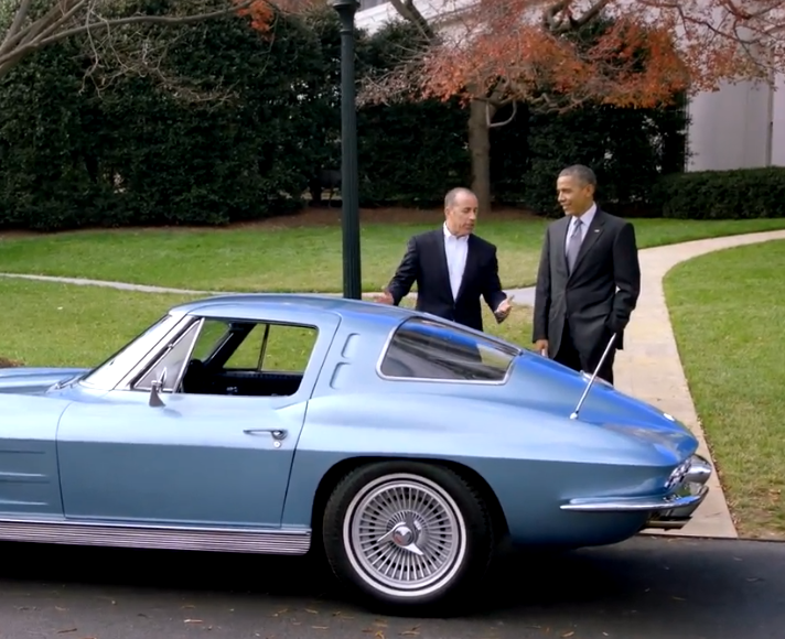 VIDEO. Barack Obama şi Jerry Seinfeld, la plimbare cu un Corvette ...