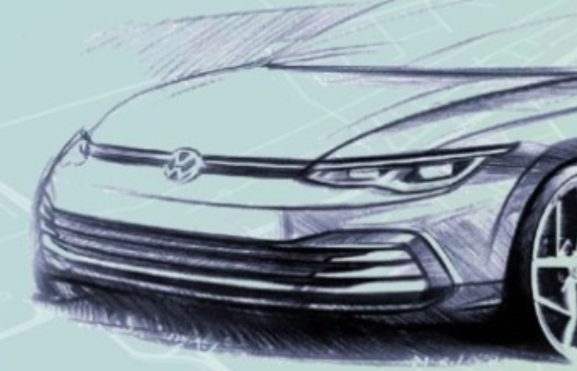 Prima imagine cu interiorul noului VW Golf 8 - FOTO