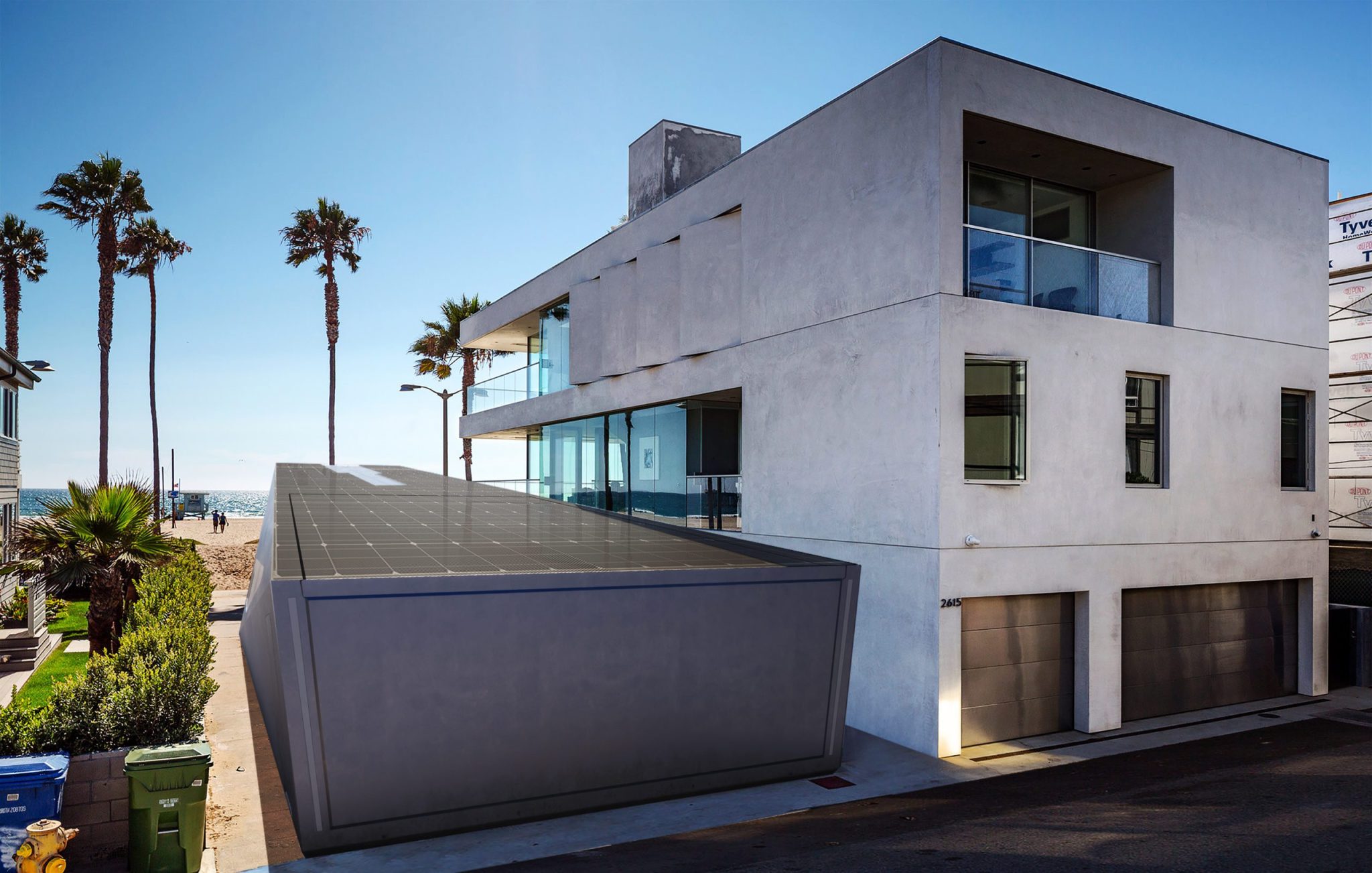 S-a construit garajul potrivit pentru Tesla Cybertruck. Se numește ...