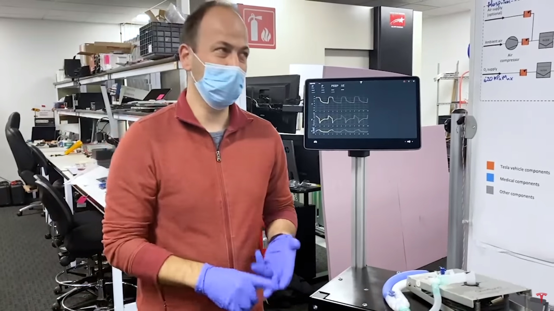 Tesla a prezentat prototipul unui ventilator medical - VIDEO | Promotor