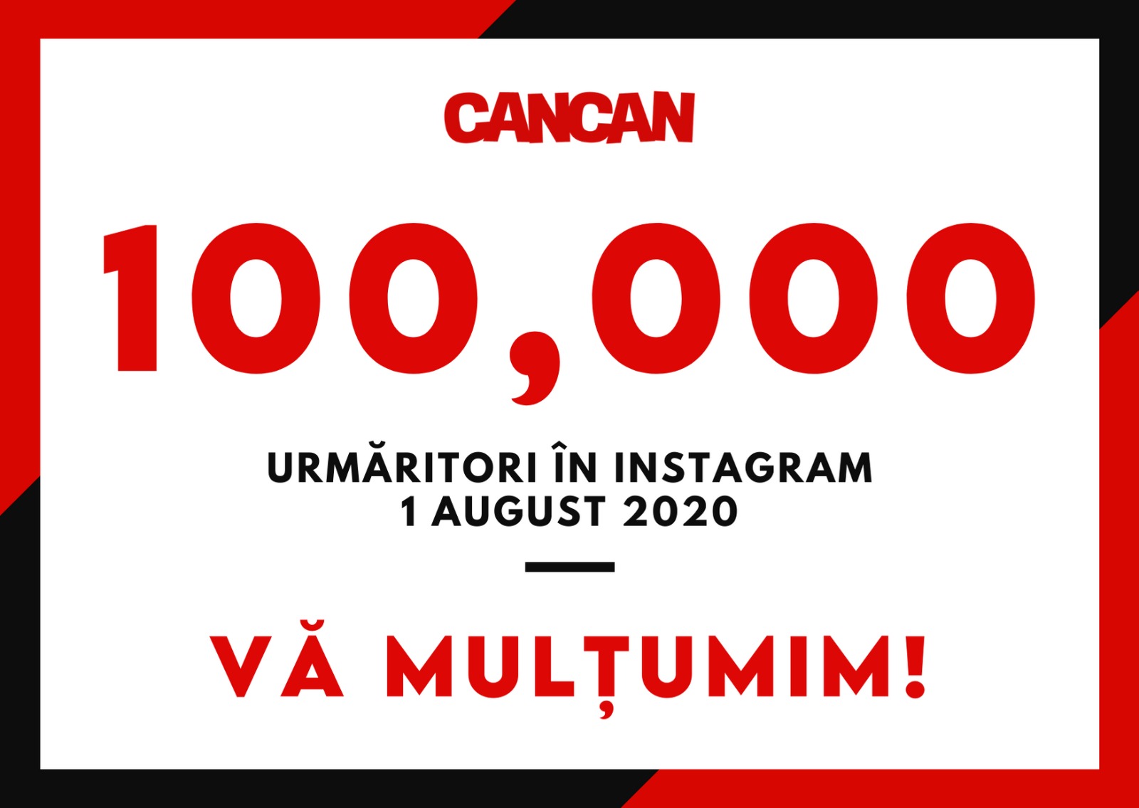 CANCAN, numărul 1 pe Instagram între publicațiile din România