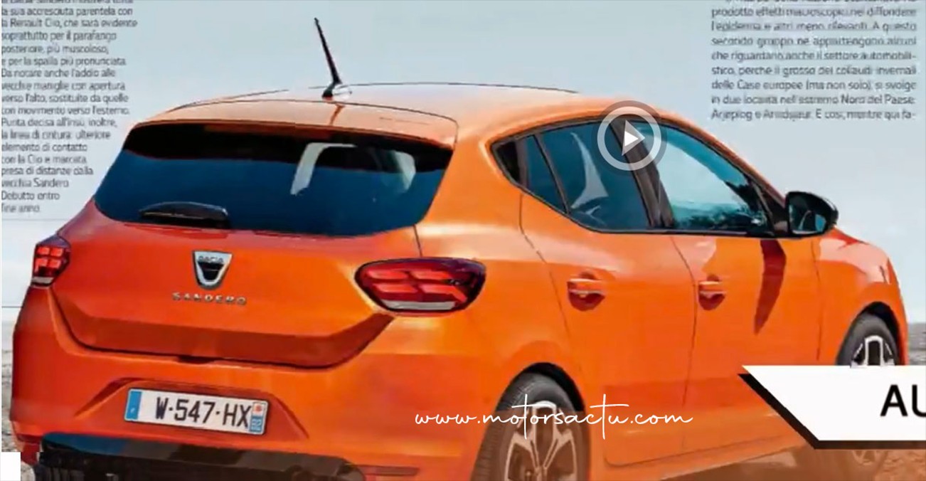 Dacia Sandero III apare în noi imagini realizate pe computer - FOTO