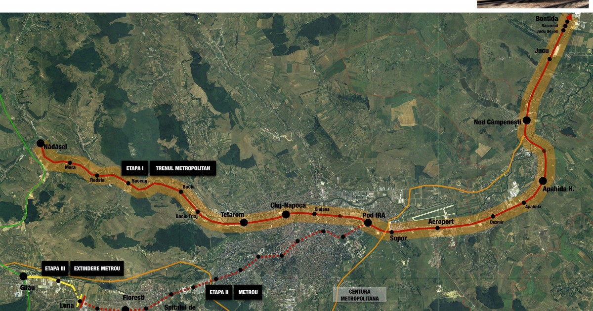Au început lucrările pentru metroul și trenul metropolitan de la Cluj
