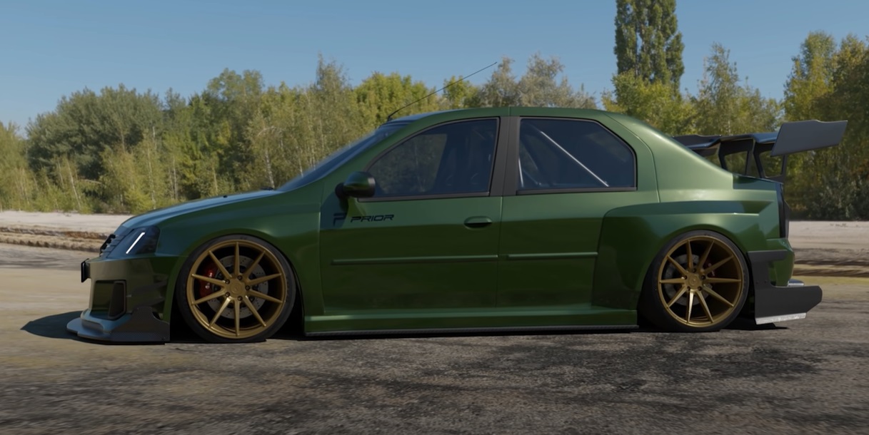 Nemții s-au jucat cu Dacia Logan. Așa arată un Logan mașină sport