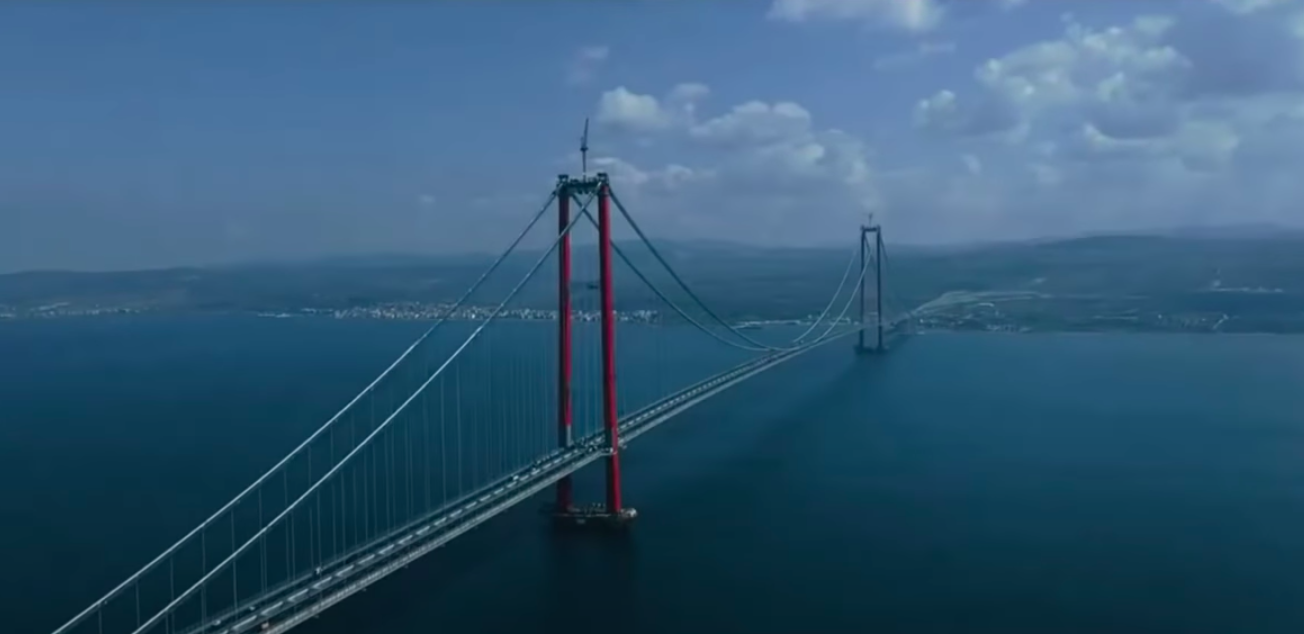 A fost inaugurat cel mai lung pod suspendat din lume. În doar 6 minute ...