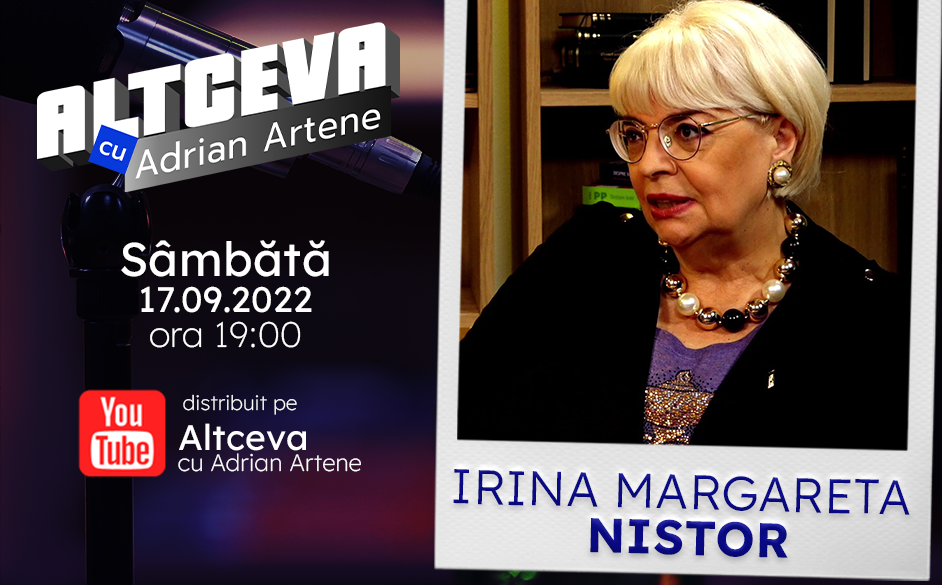 Irina Margareta Nistor este invitată la podcastul ALTCEVA cu Adrian Artene