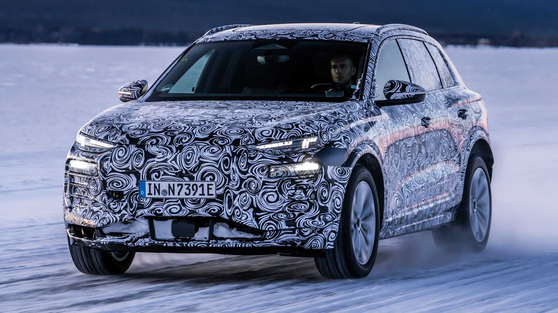 Audi publică noi imagini cu viitorul SUV Q6 e-tron