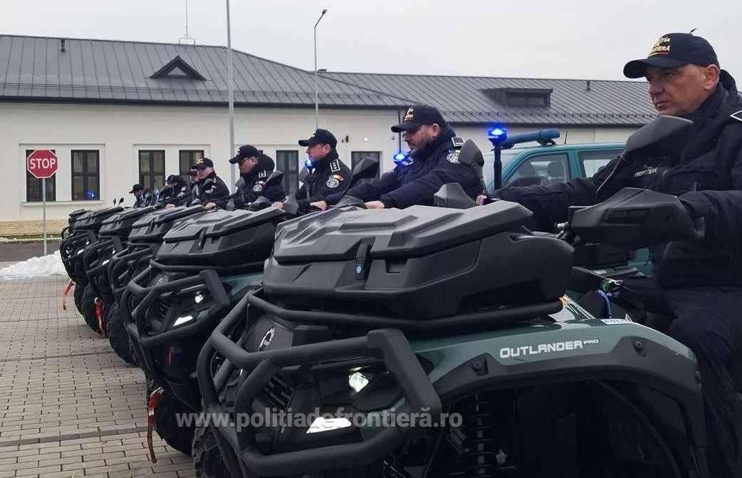Poliția de Frontieră primește 8 ATV-uri noi. Investiție UE de 436.000 ...